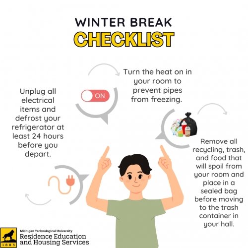 Take a Break - Winter 2023 | Residential Living | Michigan Tech