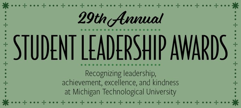 Student Leadership Awards | Student Affairs | Michigan Tech