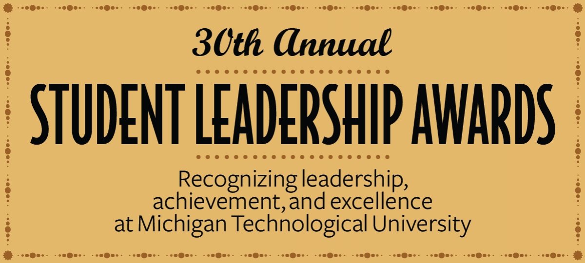 Student Leadership Awards | Student Affairs | Michigan Tech
