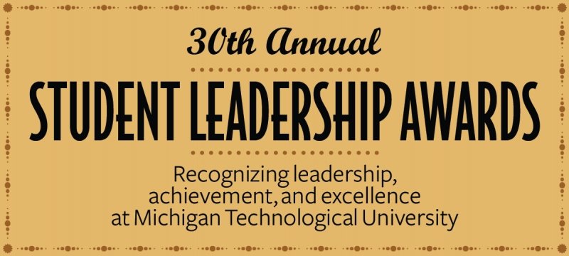 Student Leadership Awards | Student Affairs | Michigan Tech